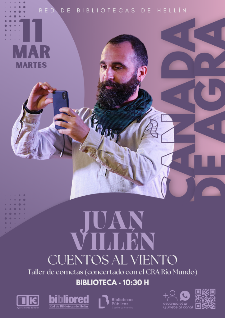 Cuentos al viento y Taller de cometas con Juan Villén - Bibliored Hellín